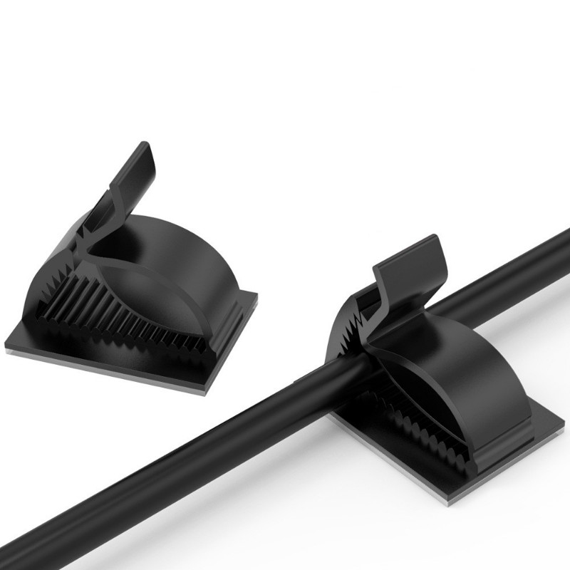 Mini Self-adhesive Cable Clip - Wall Mount Wire Holder Clamp - Punch ...