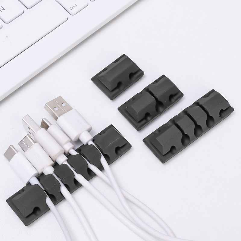 Multi-holes Cable Storage Holder - USB Cable Wire Earphone Winder Clip ...