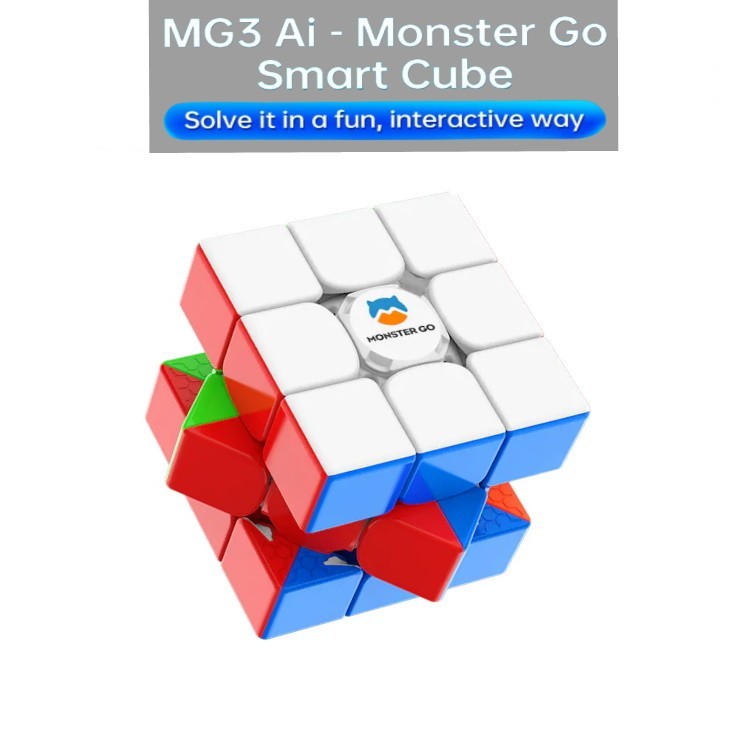 Gan Monster Go Ai 3x3 Magnetic Puzzle Cube Bluetooth Speed Cube ...
