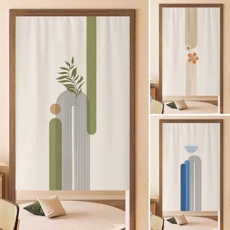 Simple Door Curtain Partition Curtain Bedroom Room Entry Door Half ...