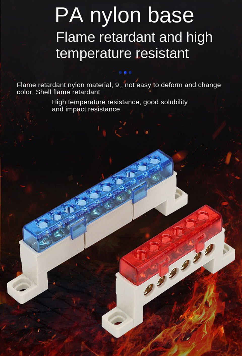 Zero wire terminal 3/4/5/6/7/10/12/15-Hole Distribution Box Terminal ...