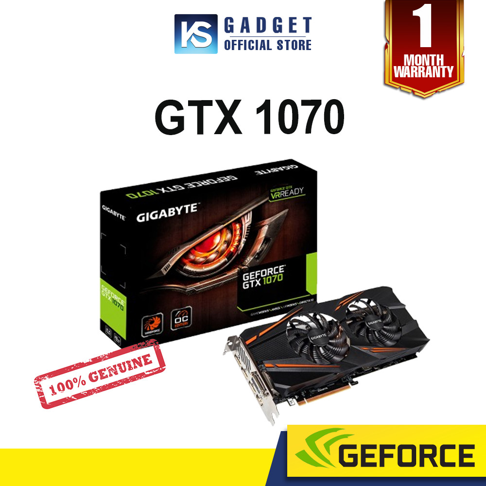 Gigabyte GPU GeForce GTX1070 WinForce OC 8GB/GDDDR5/256bit (2ND) Second ...