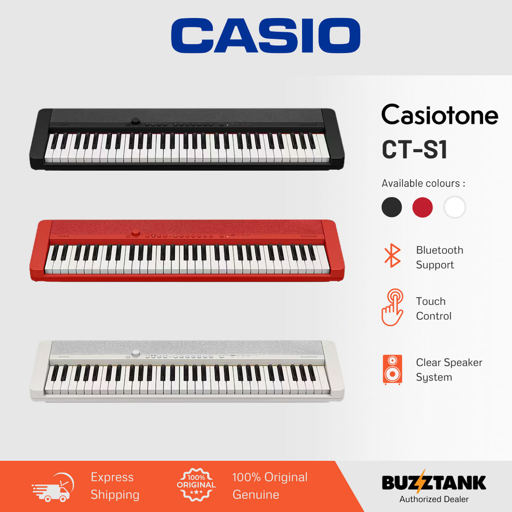 Casio CT-S1 Casiotone 61 keys Portable Keyboard ( CTS1 CT S1 ) | Shopee ...