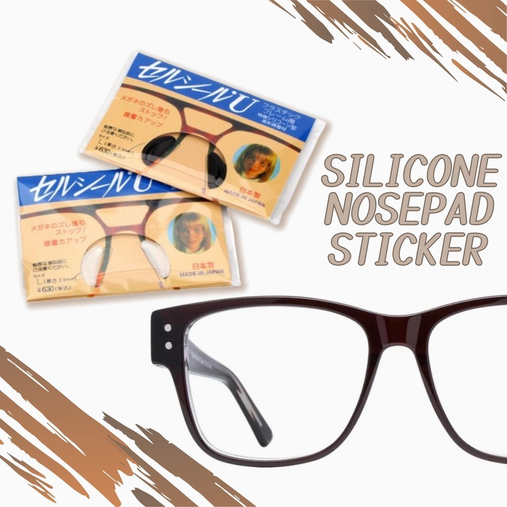 1.8mm / 2.5mm Silicone Anti-slip Nosepad Self-adhesive Stick Glasses ...