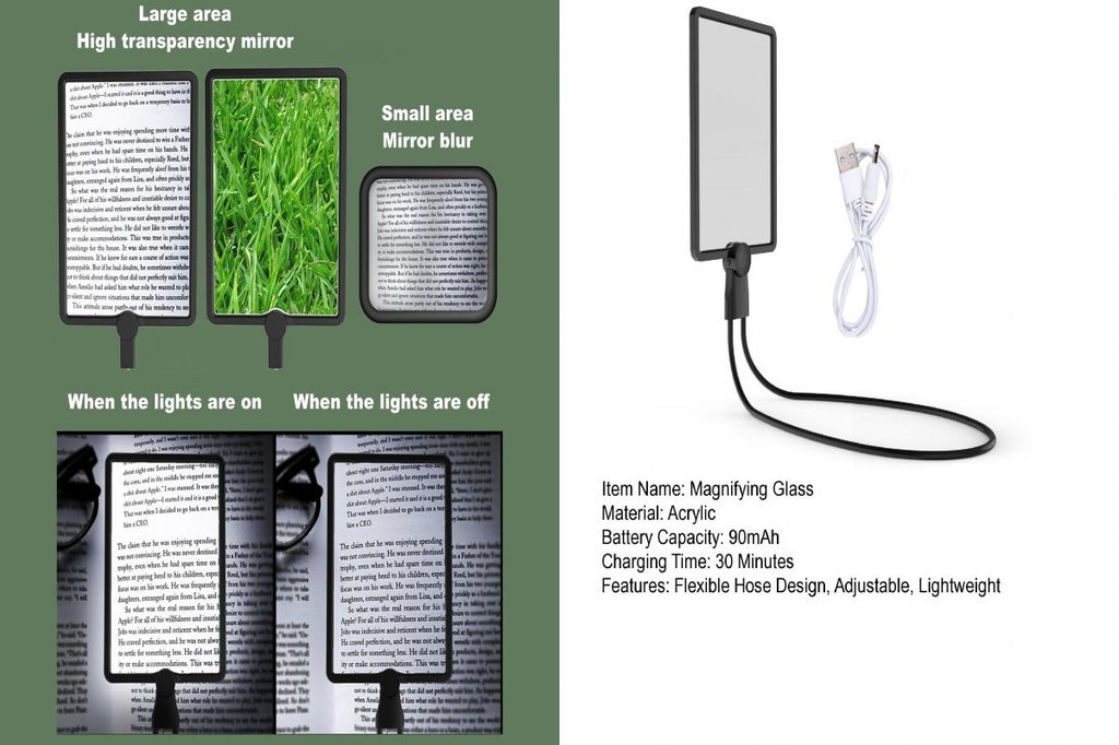 (New) Hands Free Magnifying Glass Portable Hands-free Light Hands-free ...