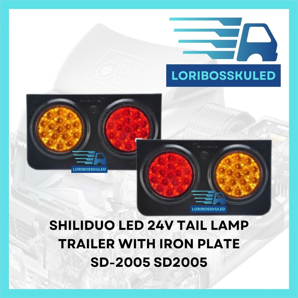 BOSSKU SHILIDUO 24V LED Tail Lamp Aksesori Lampu Ekor Belakang SD-2005 SD2005 Brake Signal Top ...