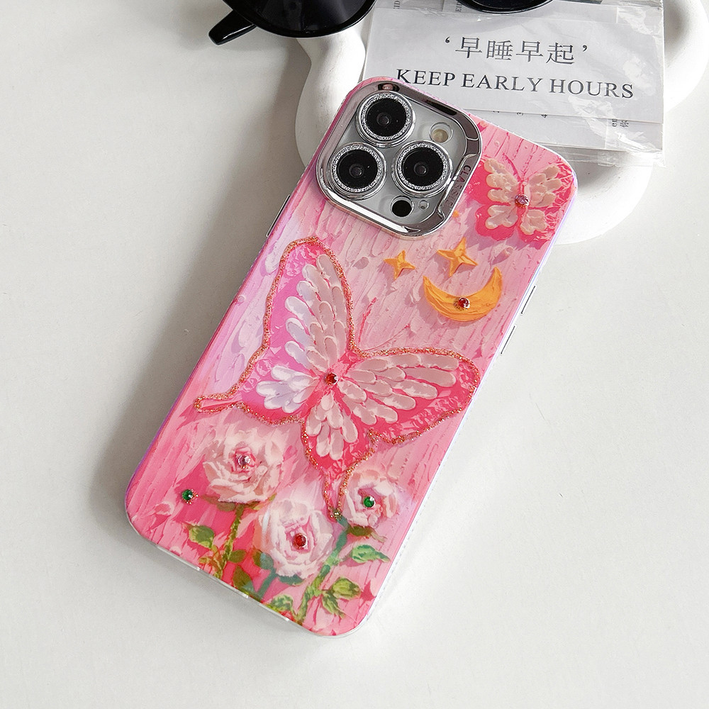 For iphone 15 Pro Max 14promax 12pro 13promax fashion Colorful butterfly pattern Phone Case For ...