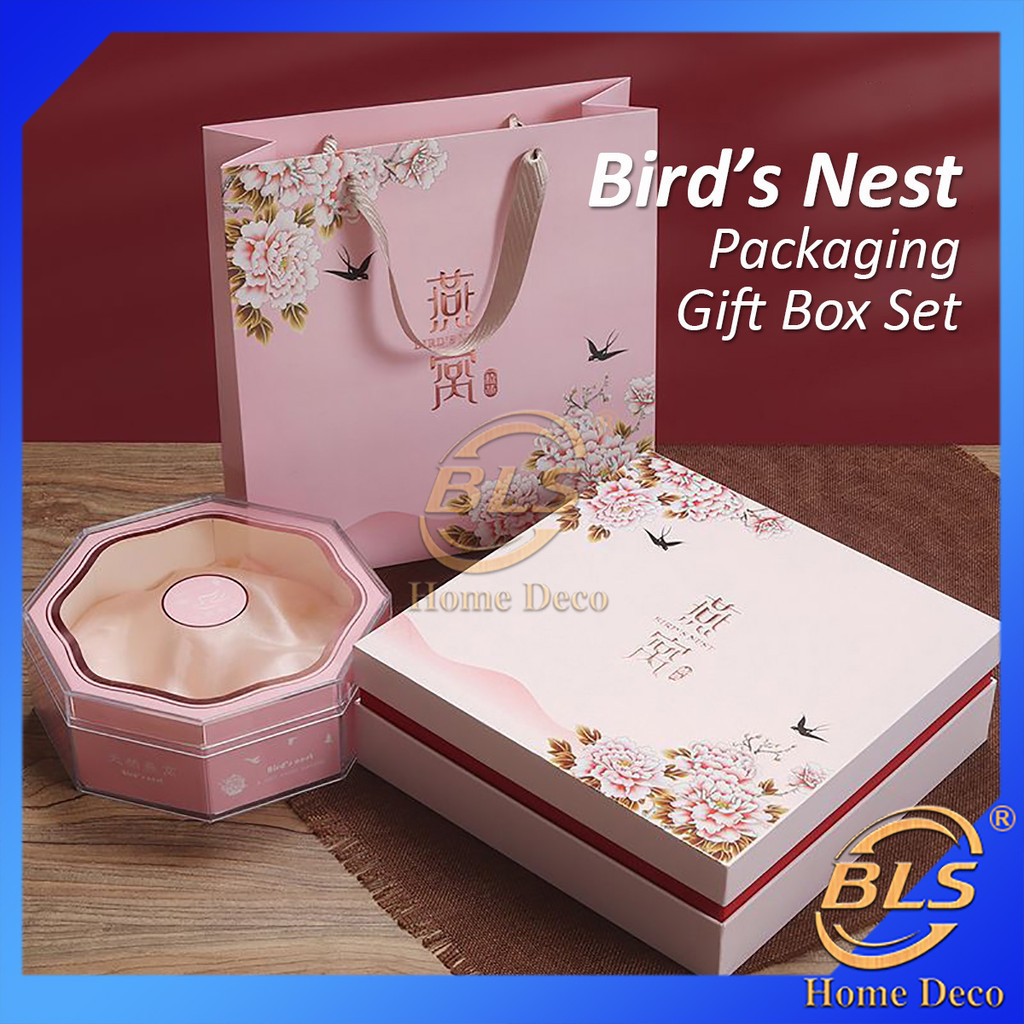 New Premium Bird's Nest Packaging Gift Box Set Plastic Round Boxes ...