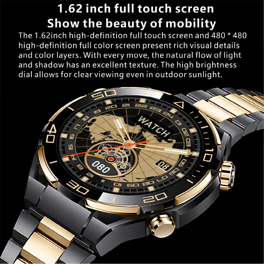 S30 Max Smartwatch 1.62-inch Screen Compass AI Vioce Assistant NFC ...