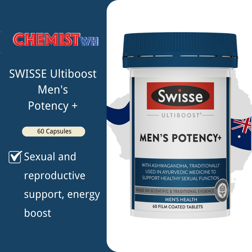 SWISSE Australia Men's Potency + 60 / Vitality 120 | Shopee Malaysia