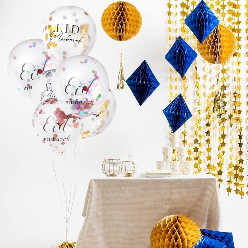 Muslim Party Decor Props - Inflatable Latex Balloons - Ramadan Kareem ...