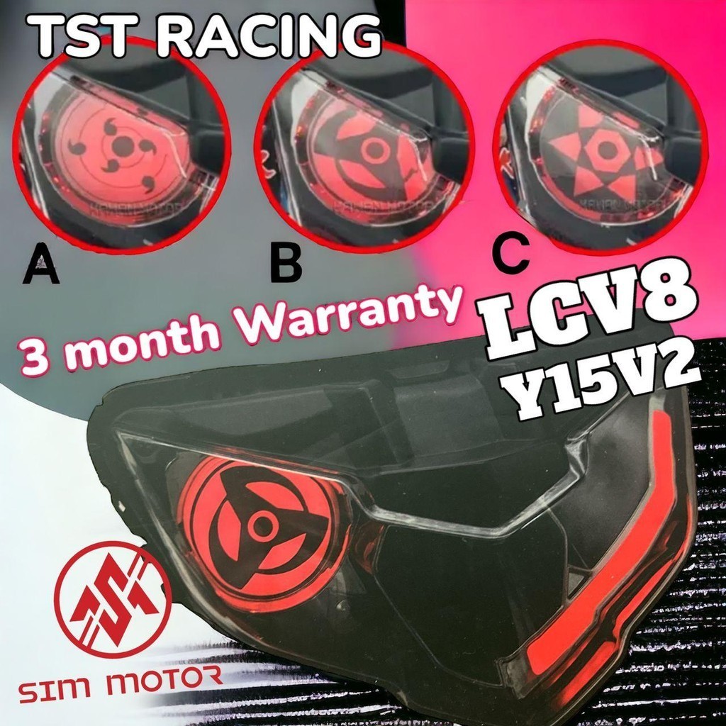 NARUTO HEAD LAMP CUSTOM LED Y15zr v2 LC135 v8 FI light lampu besar ...