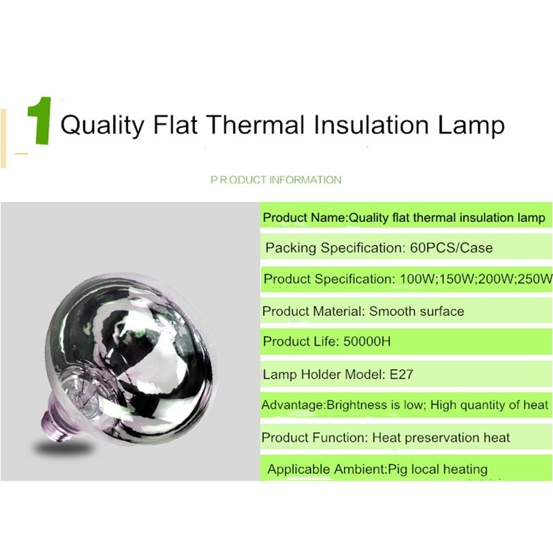 Breeding Bulb High Quality Heating Lamp E27 100W/150W/200W/250W LED ...