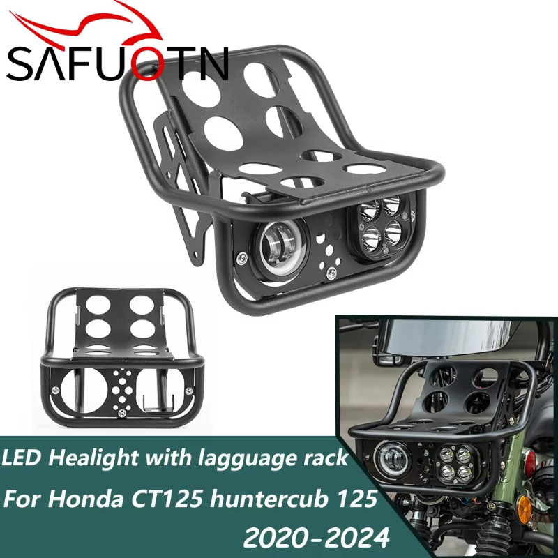 Front LED Healight with lagguage rack Box Support For Honda CT125 ...
