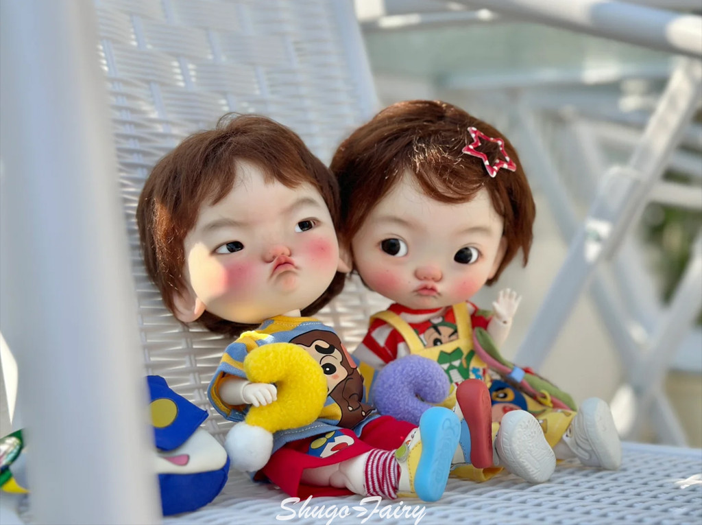 WuYaLi 1/6 Bjd Dolls Expressive Big Head Pout Angry Face Cuty Ball ...