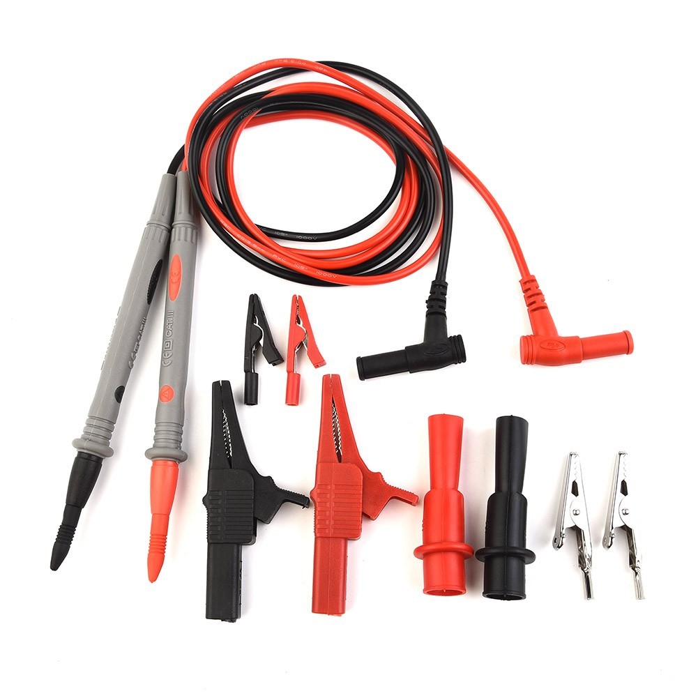 1000V 10A Probe Test Kit For Alligator Clips For Clamp Multimeter Cable ...