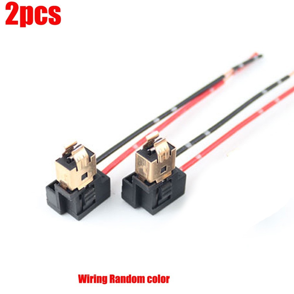 [WELV] 2PCS H1 H3 Socket Extension Wiring Harness Connector LED ...