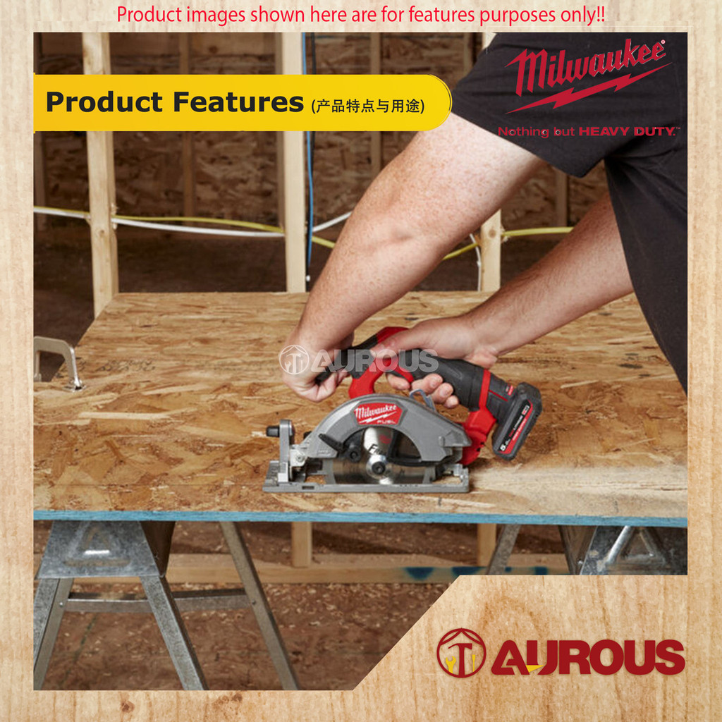 MILWAUKEE M12 FUEL GEN 2 140MM CIRCULAR SAW M12 FCS442-0 (BARE TOOL ...