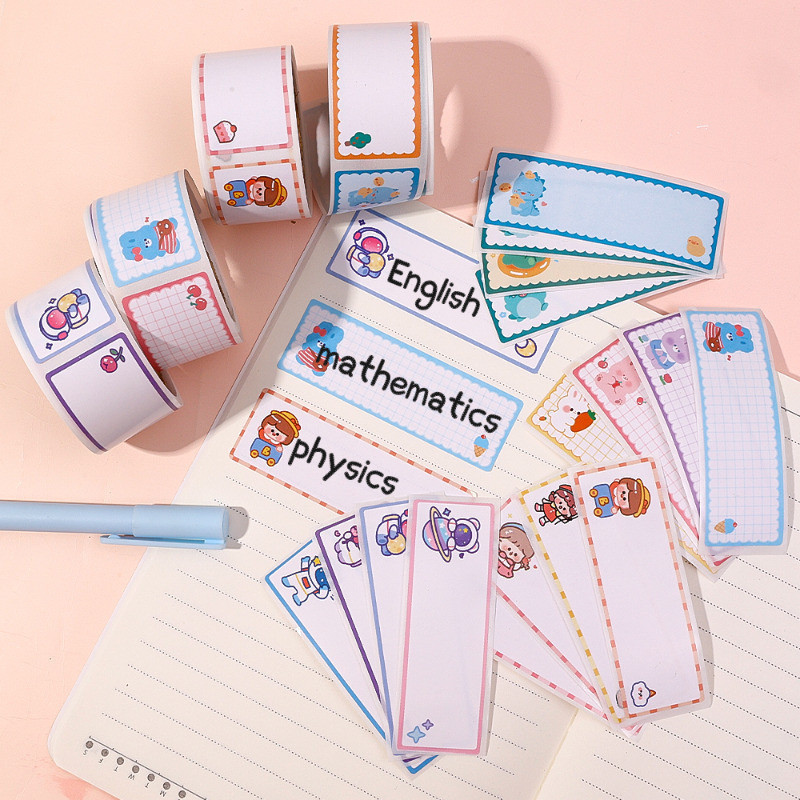 Colorful Label Stickers - Self-Adhesive Blank Name Gift Labels - for ...