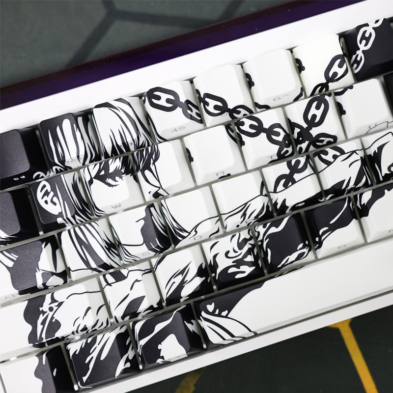 Chainsaw Man Keycap Cherry Profile Side Print Shine Through PBT ...