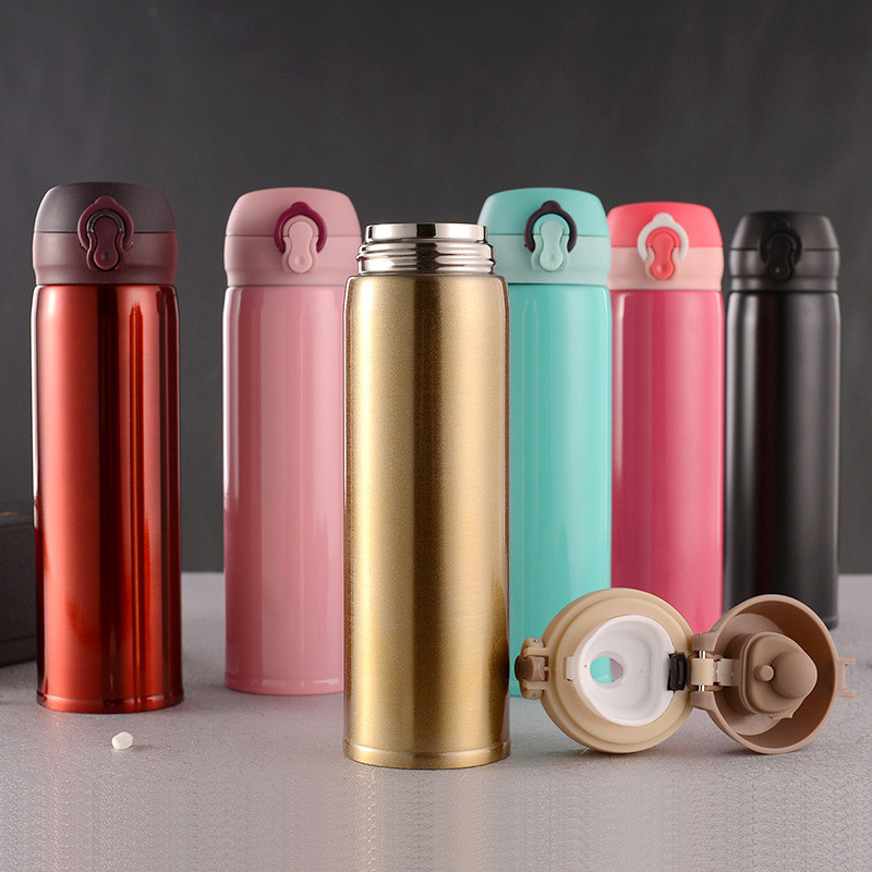 Stainless Steel Botol Vacuum Flask Termos Thermos Bottle 500ml Double ...
