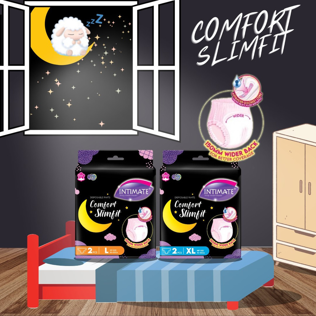 Intimate Comfort Slimfit Disposable Pants L / XL (2pcs) | Shopee Malaysia