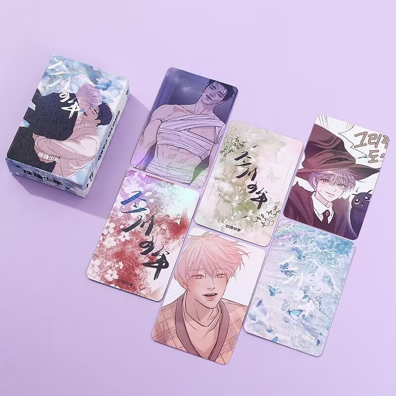 55 Pcs/Set Korean Comic Manwha Jinx Laser Lomo Card Zhou Jae-kyung ...