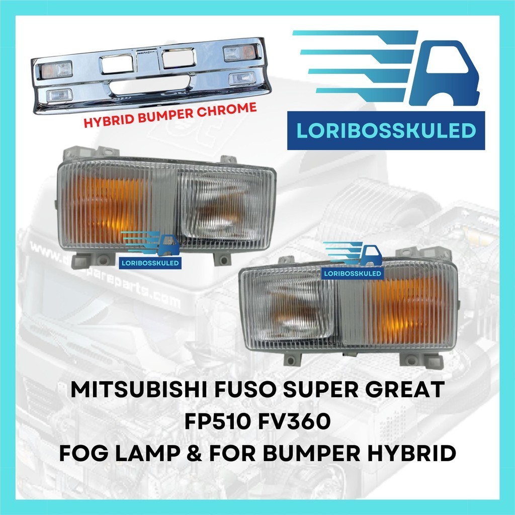 BOSSKU MITSUBISHI FUSO SUPER GREAT FP510 FV360 Fog Lamp Bumper Lamp ...