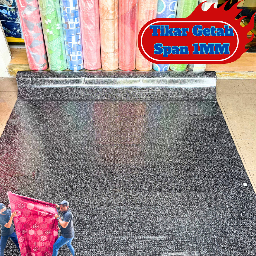 Tikar Getah Span Harga Kilang 1 roll ( 20 meter x 1.83m x 1mm ) Lapisan ...