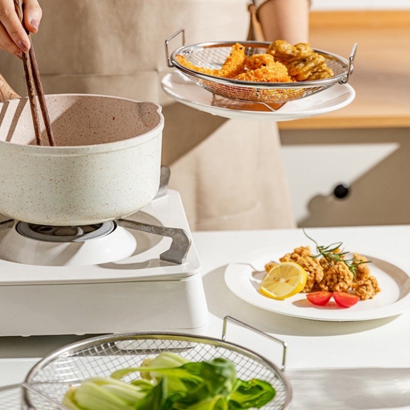 Kitchen Stainless Steel Frying Oil Strainer / Oil Leaking Mesh/ Fryer ...