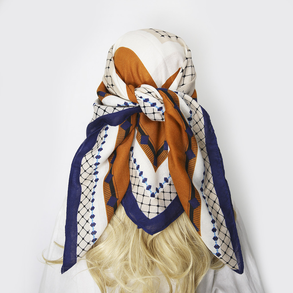 Cotton Square Scarf 88cm/35inch/90g Women Print Head Scarves Shawl ...