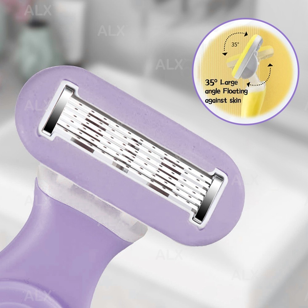 ALX Portable Mini Razor Blade Shaver Women Armpit Leg Facial Hair ...