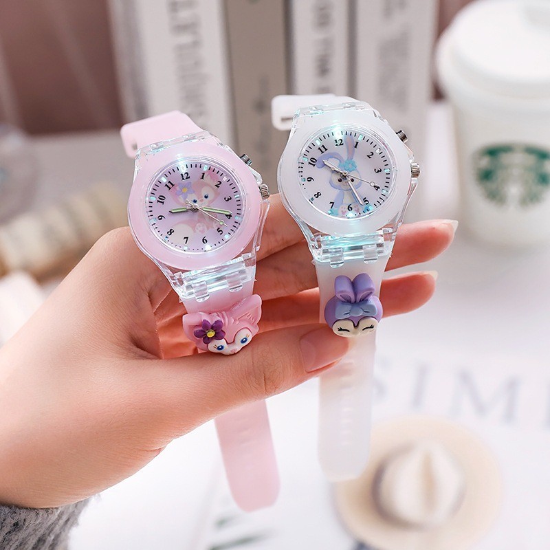 Sanrio Kids Watch Jelly Color Kuromi LED Light Watch for Kids jam ...