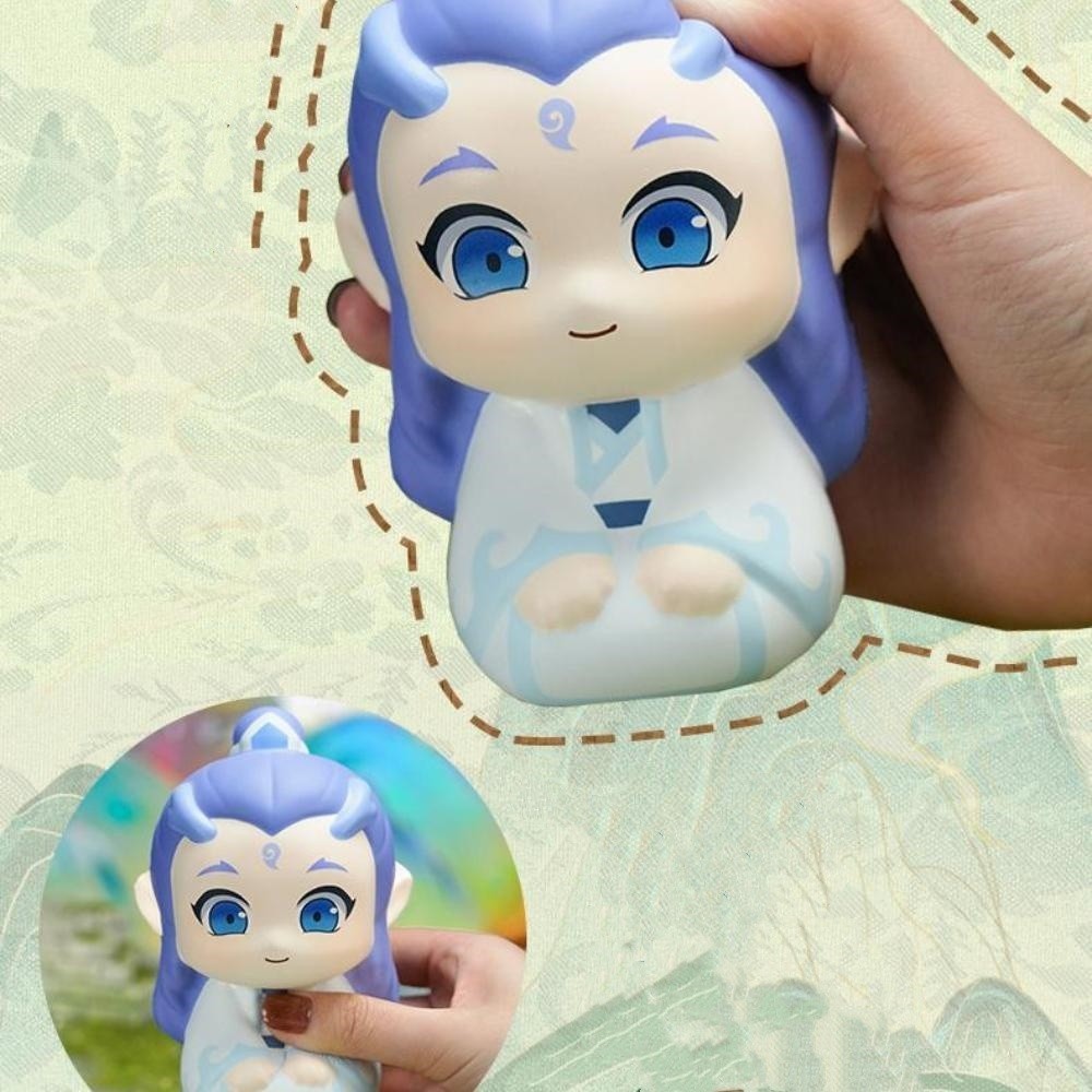 Nezha 2 Same Squishy Toys Cute Nezha Aobing Pinching Toy Stress Relief ...