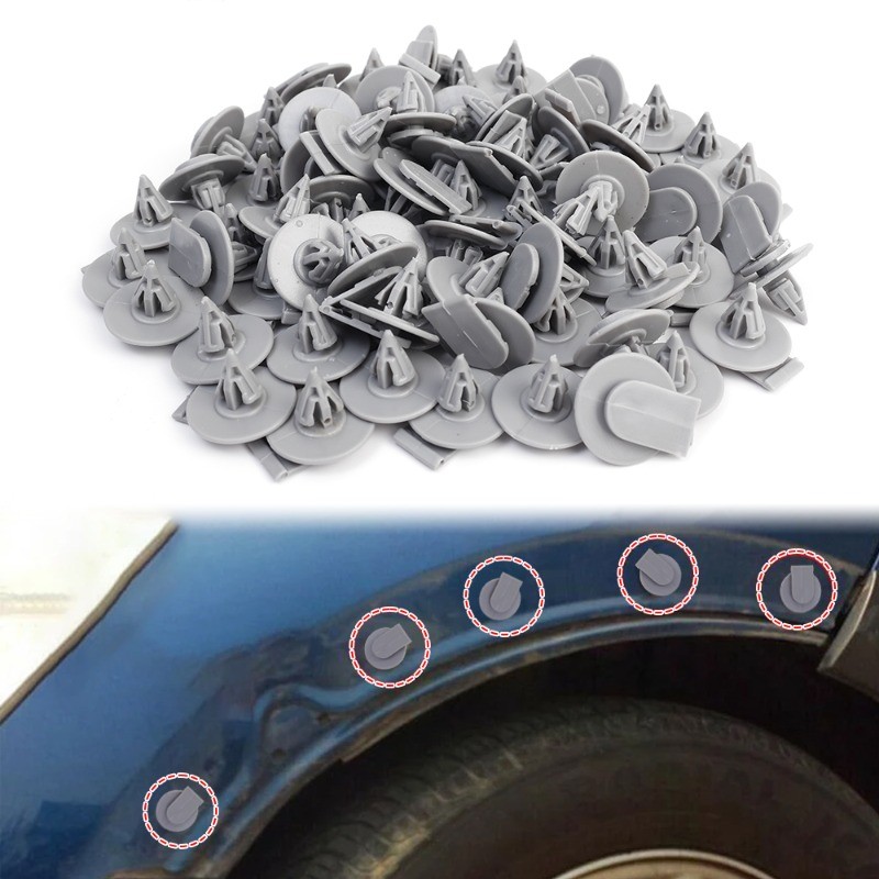 10Pcs Fender Plastic Rivet Buckle - Car Wheel Arch Trim Clips - Auto ...