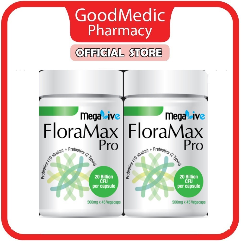 MegaLive FloraMax Pro (2 x 45s) with 20Bil cfu Probiotics and ...