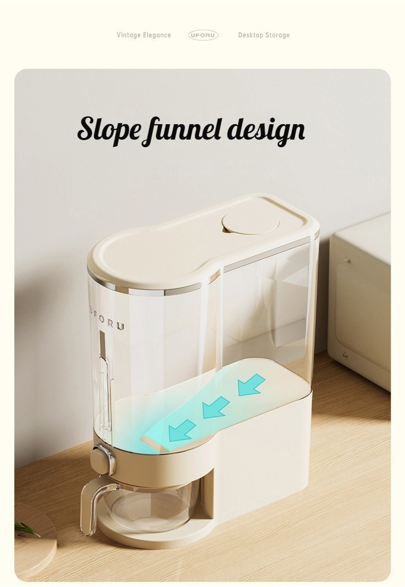 【Ready Stock】Rice Storage Box Grain Container Household Rice Box Press ...