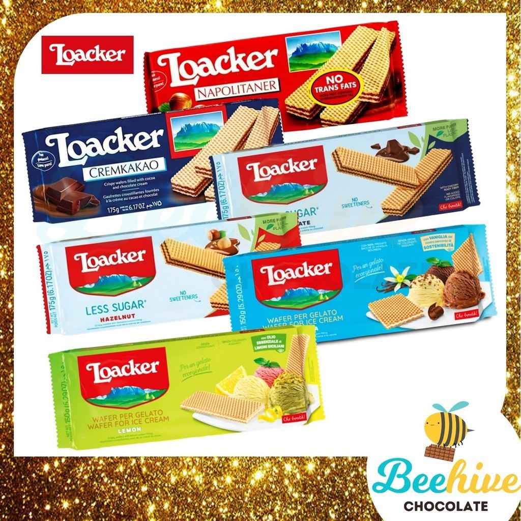 Loacker Wafer [Napolitaner/Vanilla/Cremkakao/Gardena/Less Sugar/Ice ...