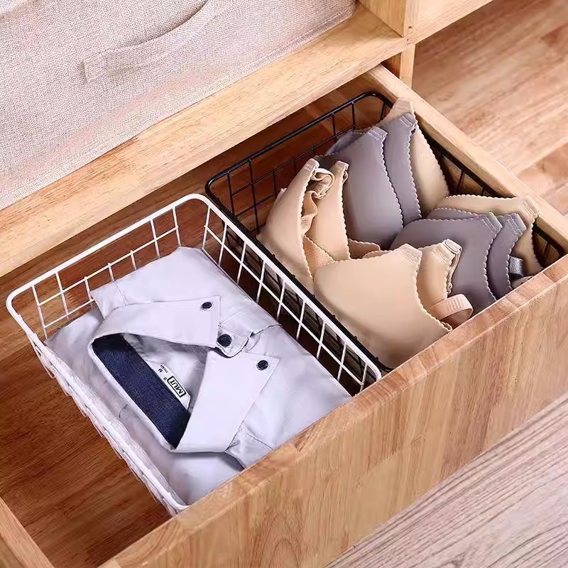 BH Multi-Purpose Storage Metal Basket Sundries Dormitory Face Mask ...