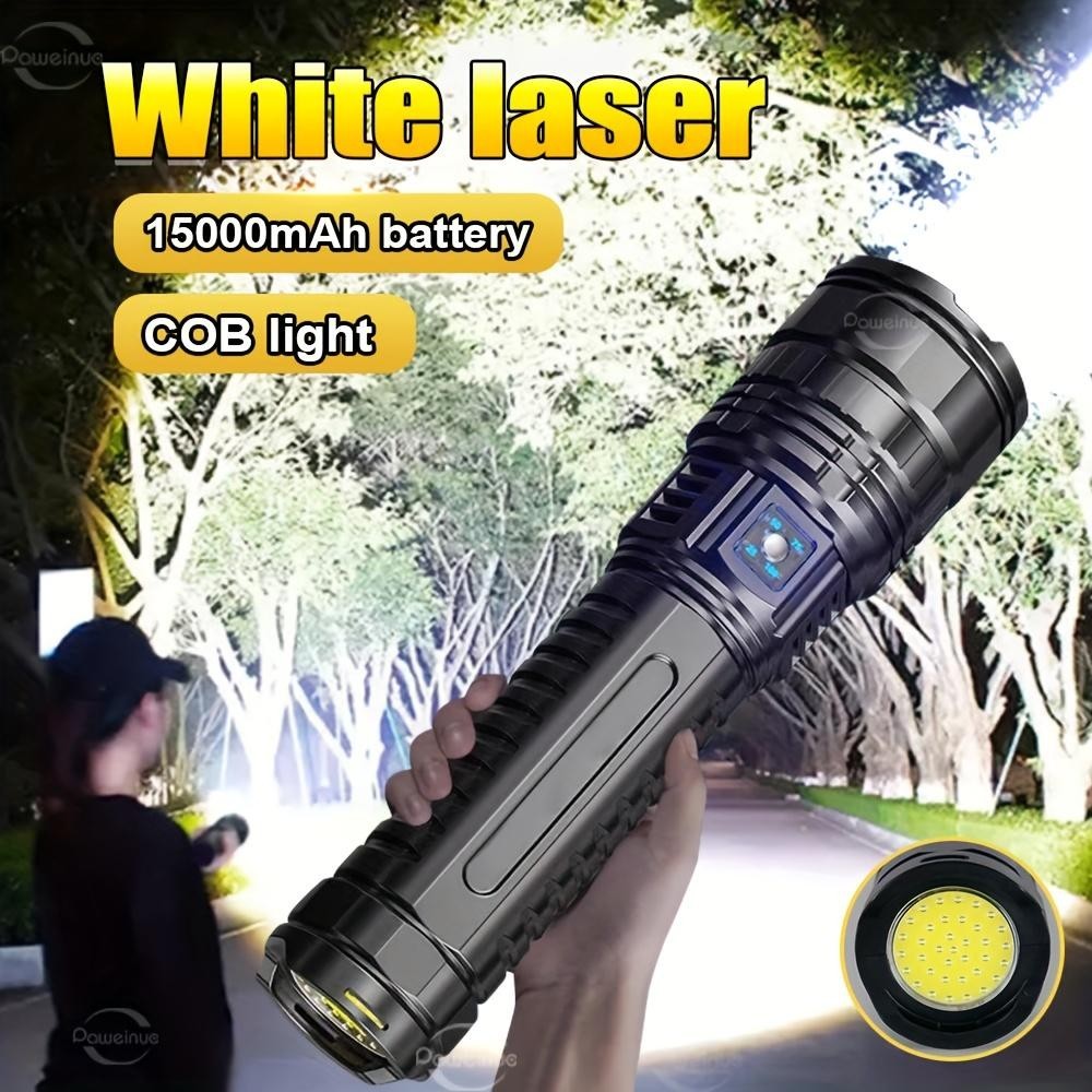 LED Flashlight USB Rechargeable FlashLight Flashlights Zoom Long Shot ...