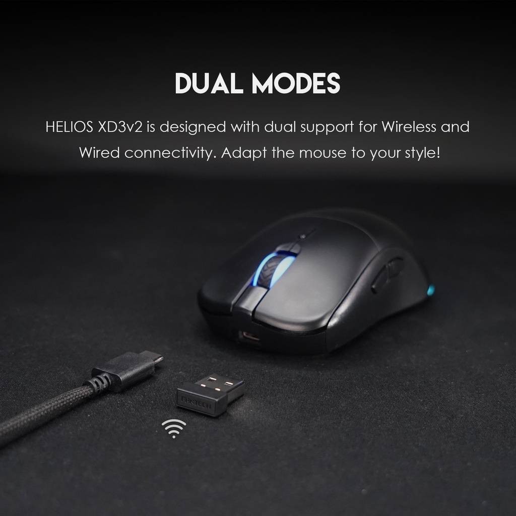 Fantech HELIOS II PRO S / XD3V3 4K8K - BLACK WHITE GREY PINK Wireless ...