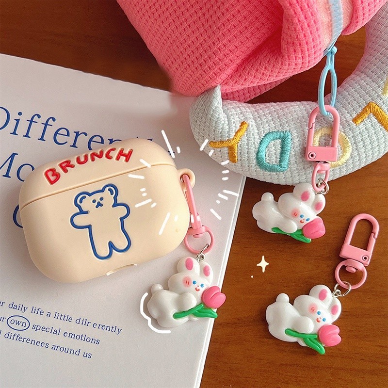 Cute Cloud Keychain Scool Bag Pendants Key Chain INS Keyring Kids ...