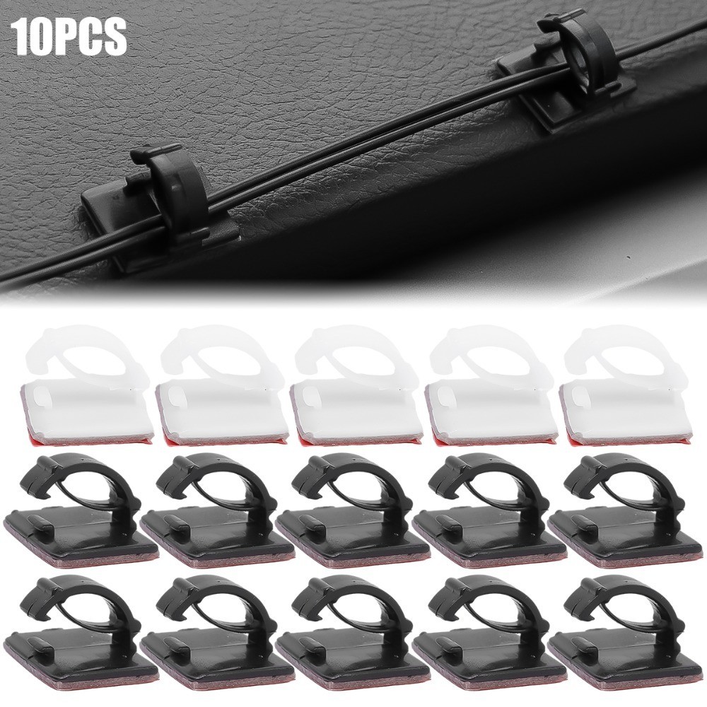 10Pcs Car Tachograph Cable Organizer - USB Line Fastener - Self ...