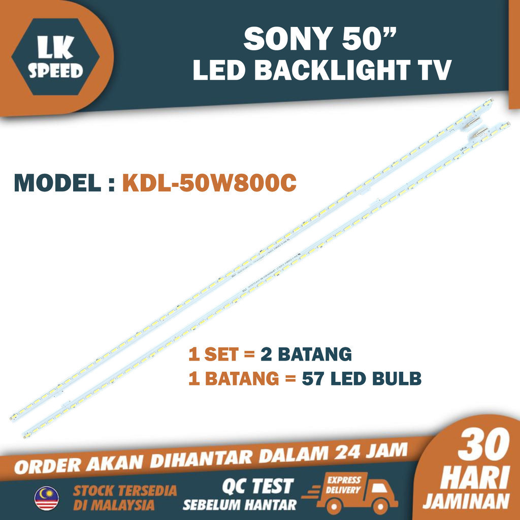 KDL-50W800C SONY 50" LED TV BACKLIGHT (LAMPU TV) SONY 50 INCH LED TV ...