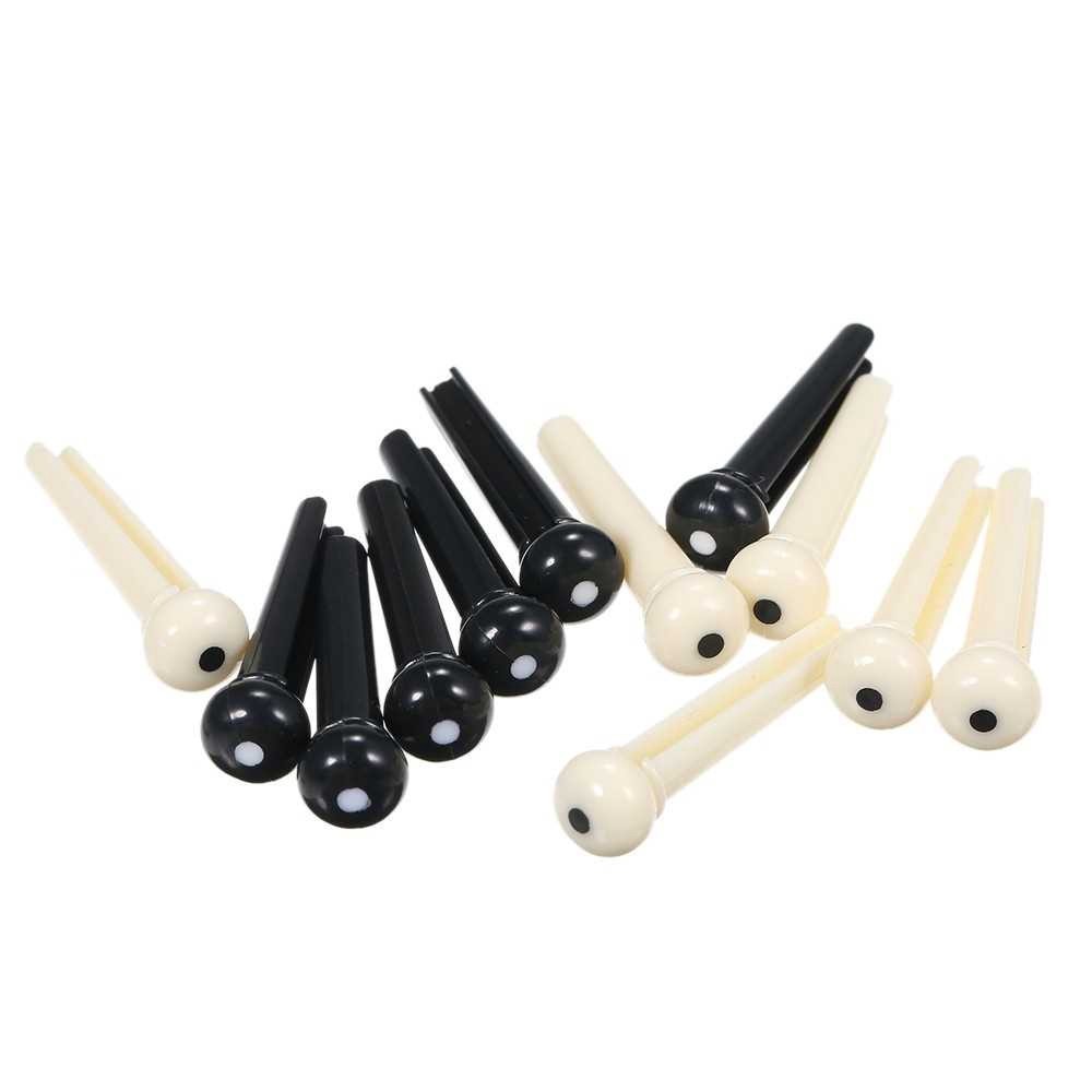 【Fast delivery】 Plastic Acoustic Guitar Bridge Pin Bridge Saddle And ...