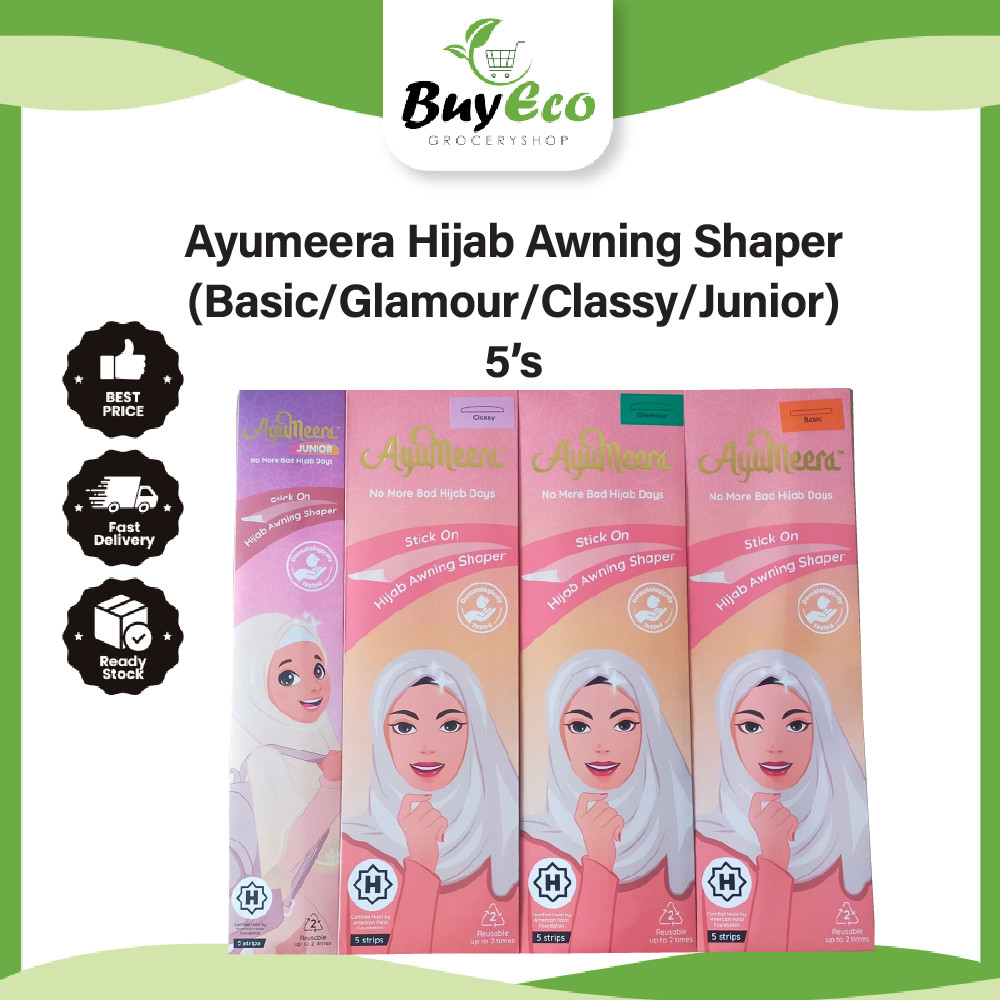 AyuMeera - Hijab Awning Shaper (Basic / Glamour / Classy / Junior) 5pcs ...