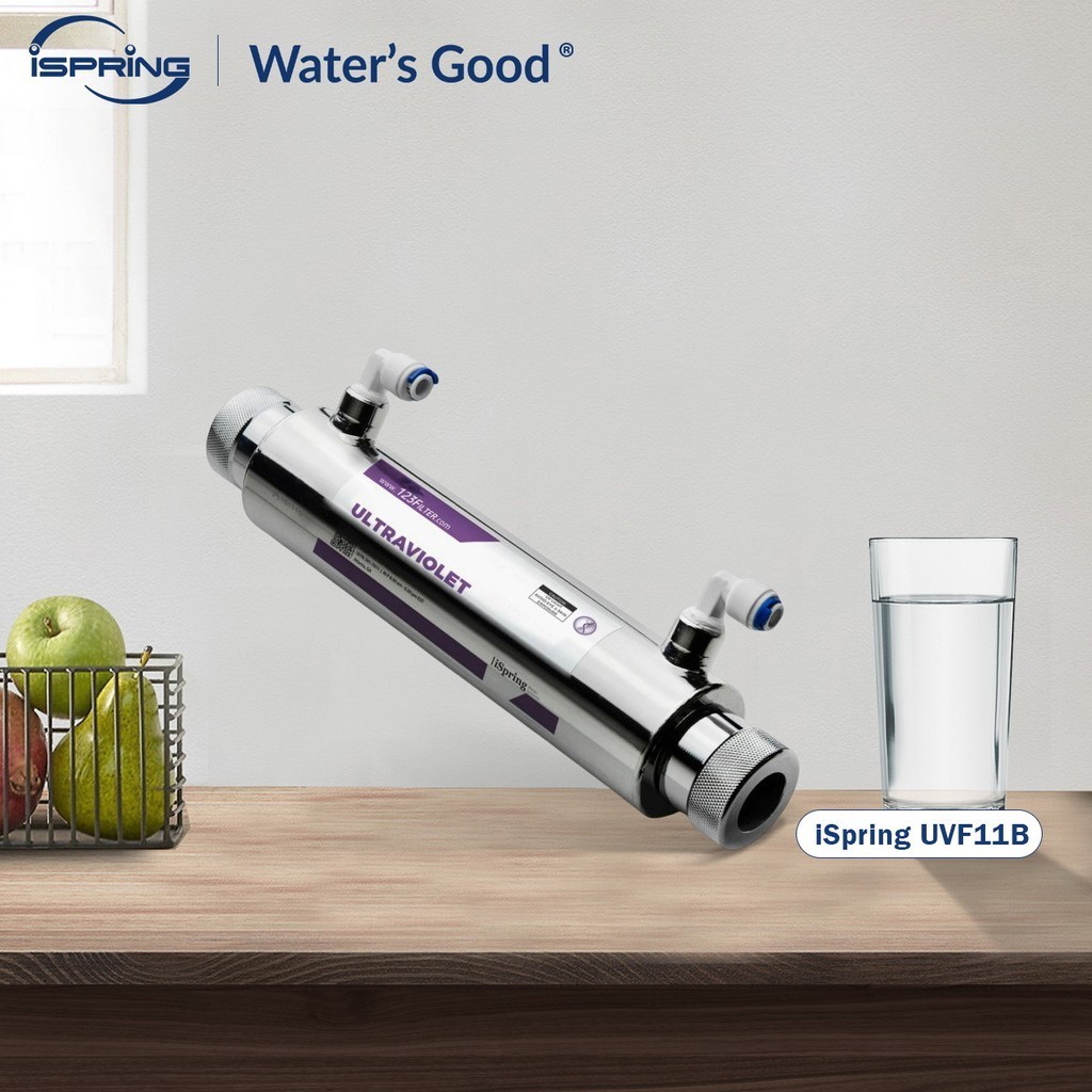 iSpring UVF11B UV Ultraviolet Light Water Filter UV lamp 11W 1 GPM ...