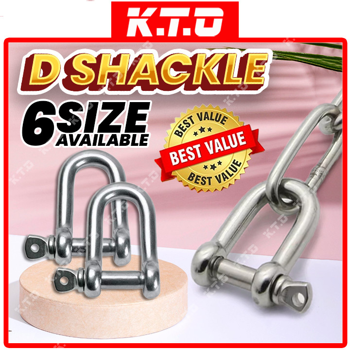 1pcs Galvanized D Shackle M5 - M16 U-Bolt Bow Shackle Lifting Hook 3/16 ...