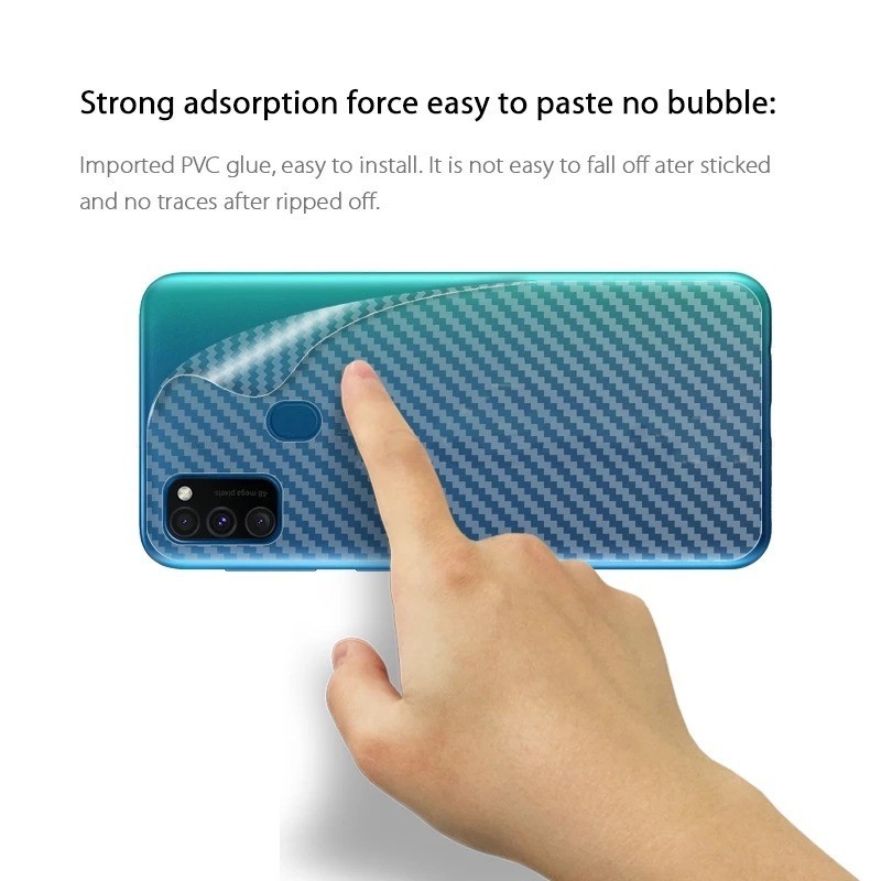 Carbon Fiber Back Film For Samsung ss Galaxy A56 A36 A26 A16 A06 A55 A54 A35 A34 A25 A24 A15 A14 ...