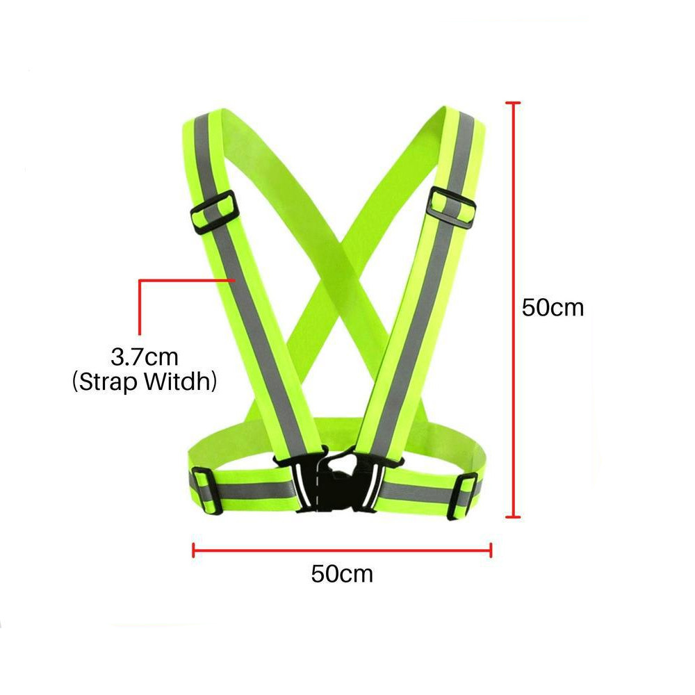 LOVIDA Adjustable Reflective Safety Belt Vest Outdoor Night Security ...